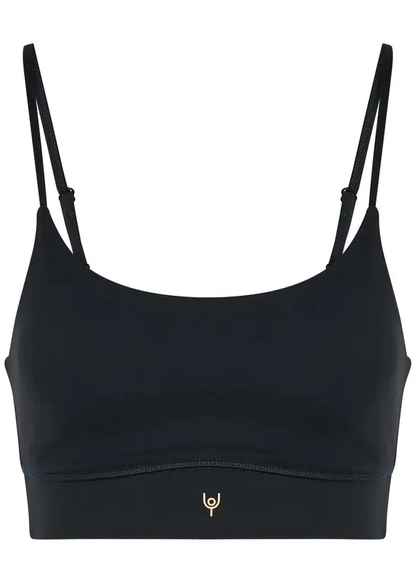 NOW YOU LIVE Leamington Stretch-jersey Bra Top - Black
