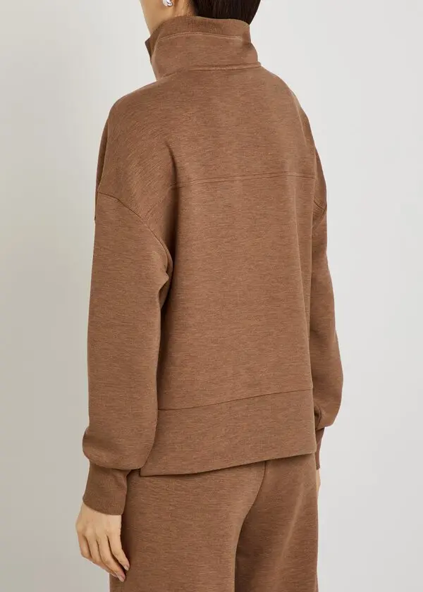 Varley Kayleigh Half-zip Sweatshirt - Brown