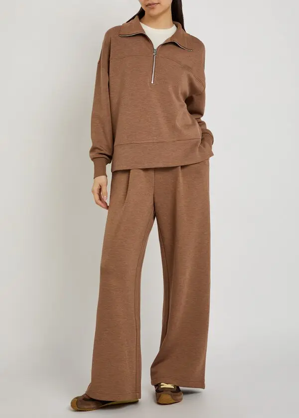 Varley Kayleigh Half-zip Sweatshirt - Brown