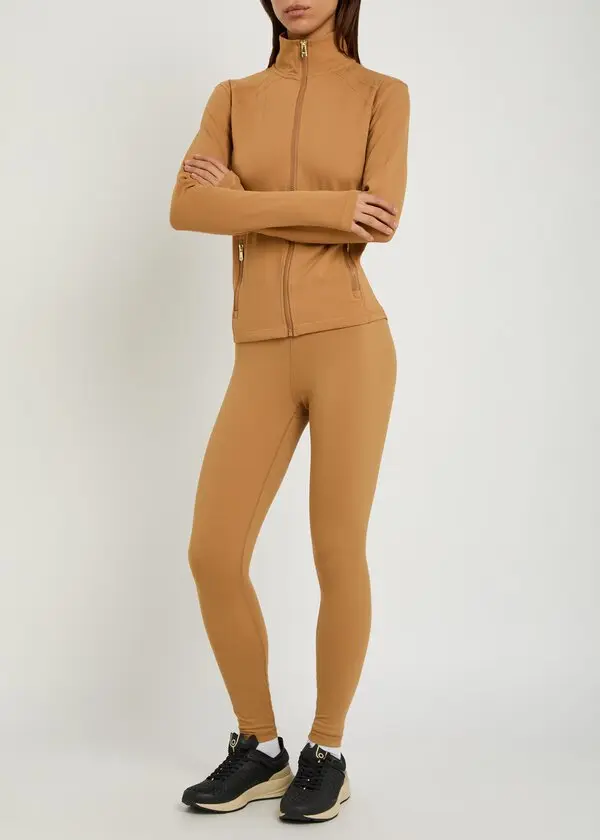 NOW YOU LIVE Willoughby Stretch-jersey Leggings - Light Brown