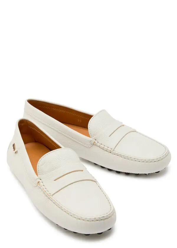 TOD'S Gommino Grained Leather Loafers