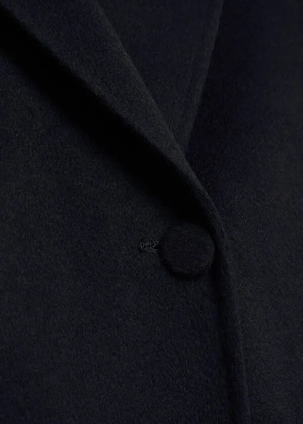 JOSEPH Arlina Double-breasted Wool And Cashmere-blend Coat - Navy