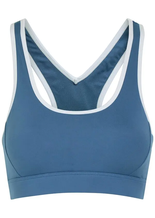 Varley Freesoft Selma Stretch-jersey Sports Bra - Blue