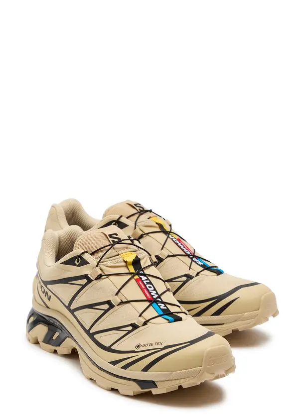 SALOMON Xt-6 Gtx Gore-tex Paneled Mesh Sneakers - Grey
