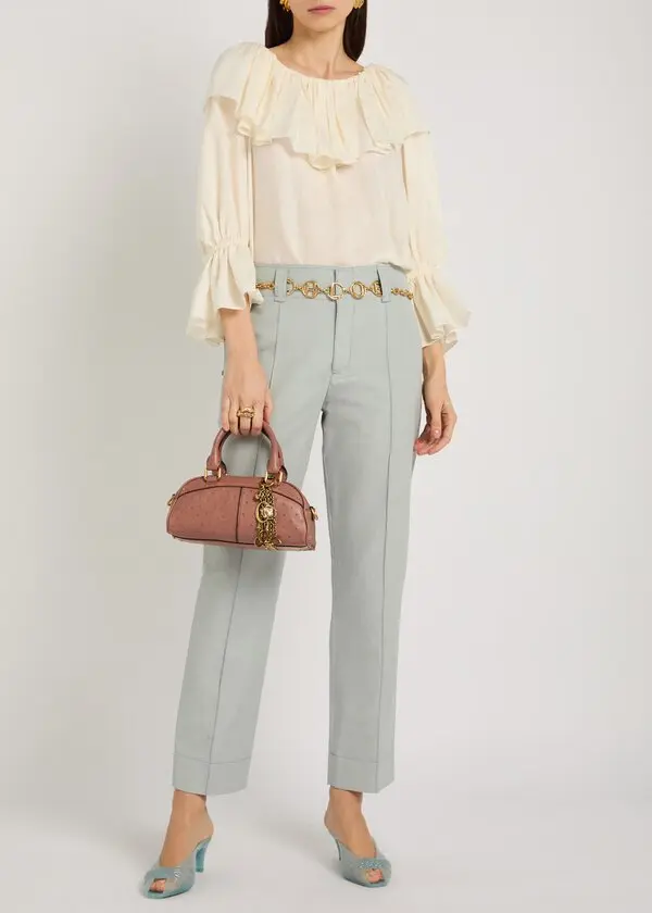 Chloé Tapered-leg Trousers - Grey