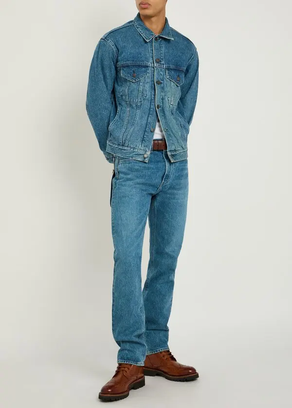 BLUE BLUE Slim Straight-leg Jeans