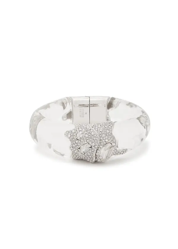 Alexis Bittar Lake Lucite Pavé Bracelet - Silver