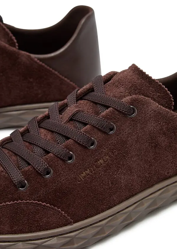 JIMMY CHOO Diamond Flex Suede Sneakers - Brown