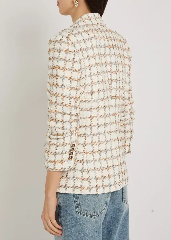 Veronica Beard Ryland Checked Tweed Jacket