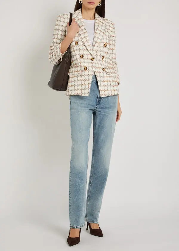 Veronica Beard Ryland Checked Tweed Jacket
