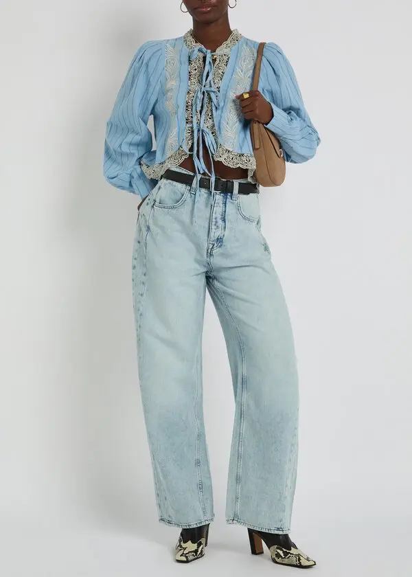 Free People High-rise Wide-leg Jeans