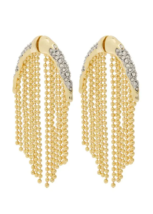 Alexis Bittar Solanales Fringed Drop Earrings - Gold