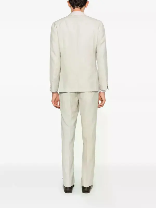 LARDINI Notched-lapel Single-breasted Suit - Neutrals