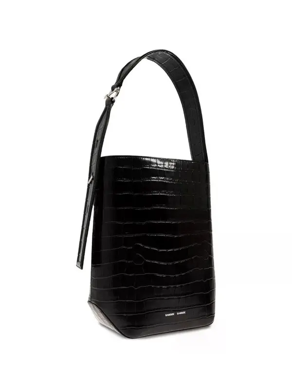 SAMSOE SAMSOE Saelmegade Crocodile-effect Leather Tote