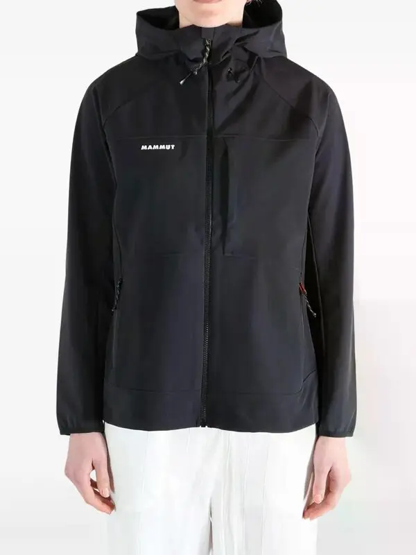 MAMMUT Zip-up Hooded Jacket - Black