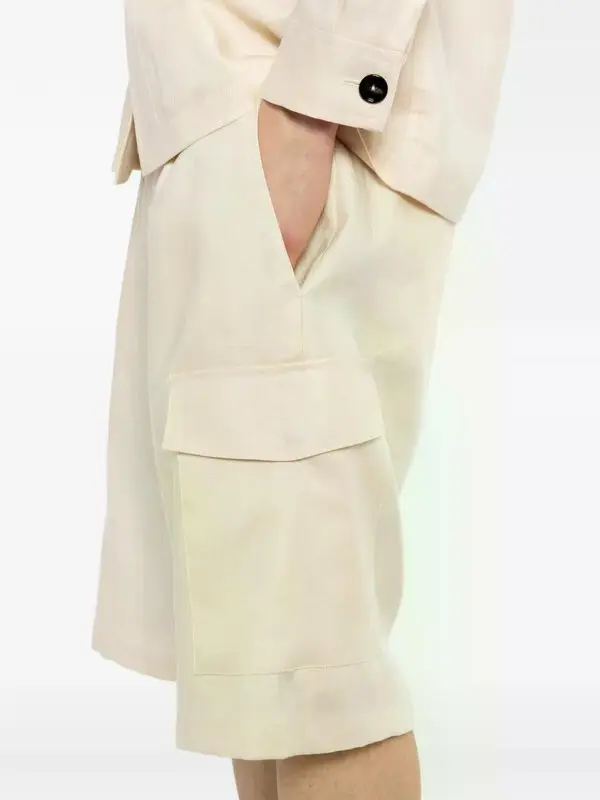 Tagliatore Pleated Cargo Trousers - Neutrals