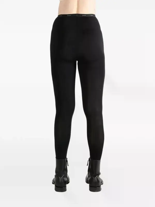 Yohji Yamamoto Logo-waistband Leggings