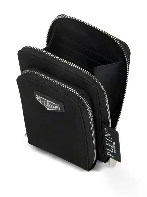 Philipp Plein Zipped Smartphone Messenger Bag