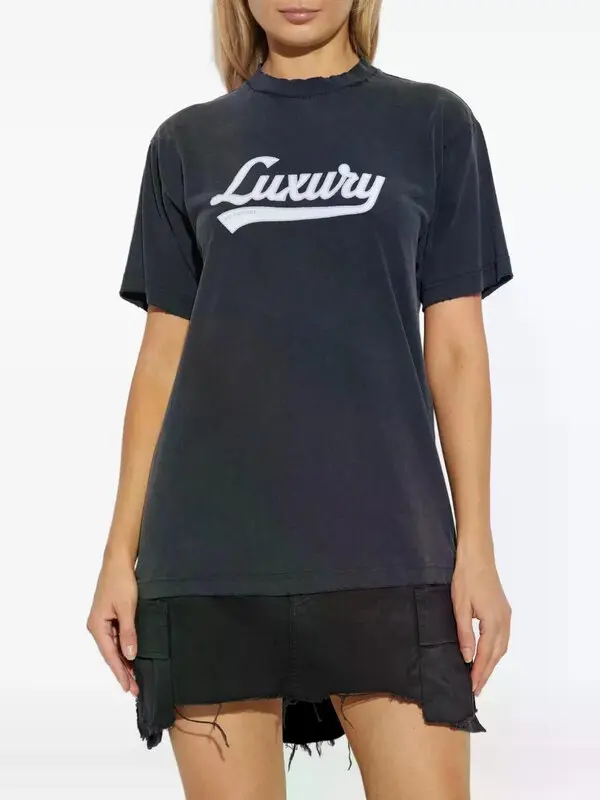 Balenciaga Logo-embroidered Layered Dress