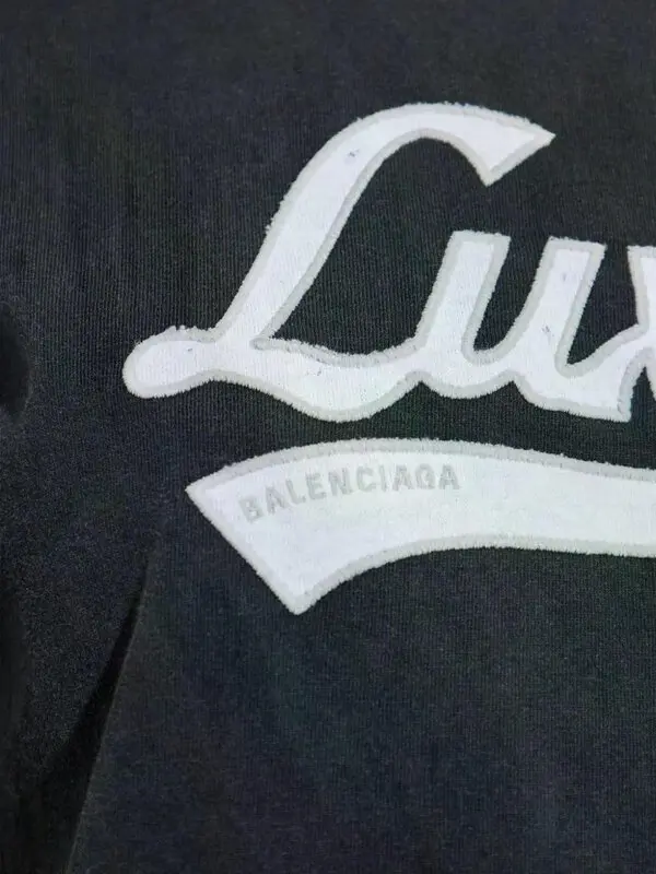 Balenciaga Logo-embroidered Layered Dress