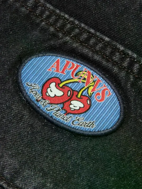 AAPE BY *A BATHING APE Moonface-appliqué Jeans