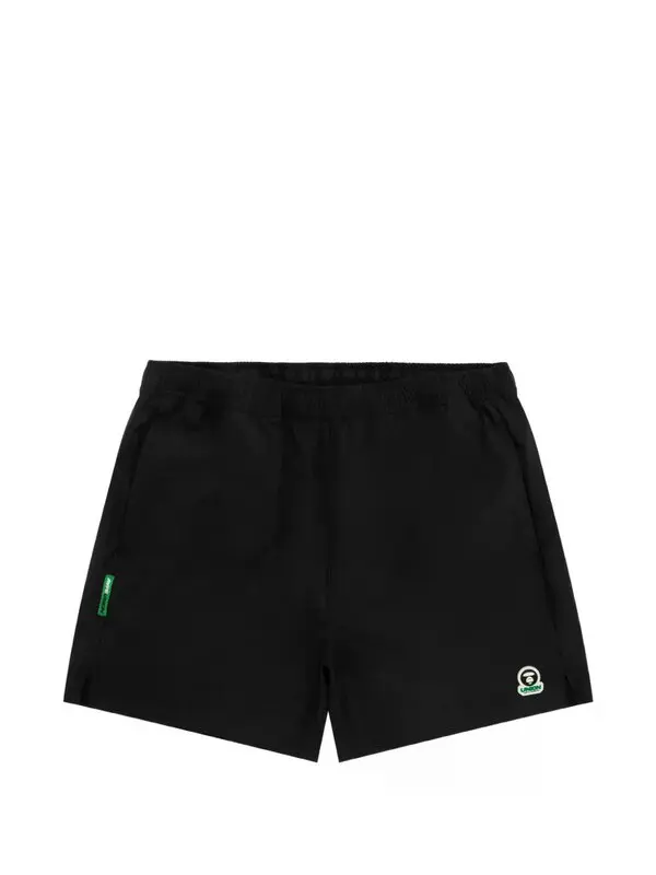 AAPE BY *A BATHING APE Logo-patch Shorts - Black