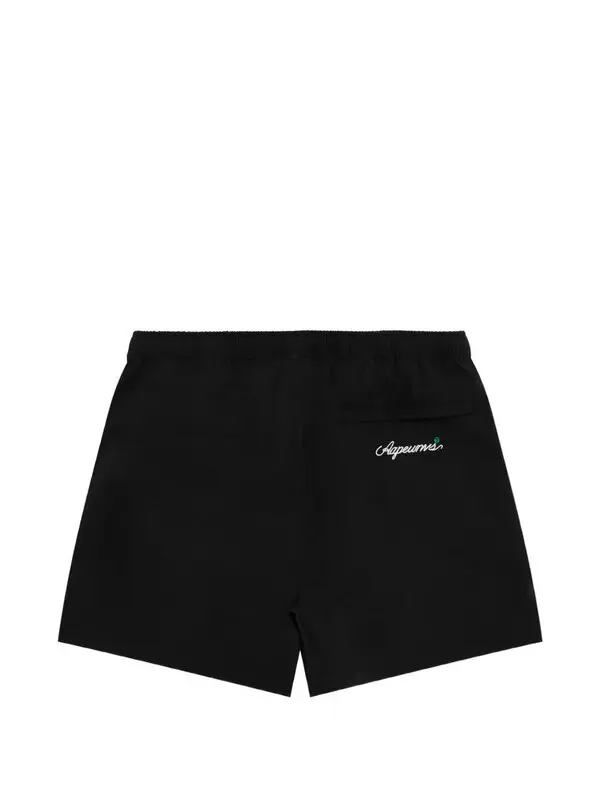 AAPE BY *A BATHING APE Logo-patch Shorts - Black