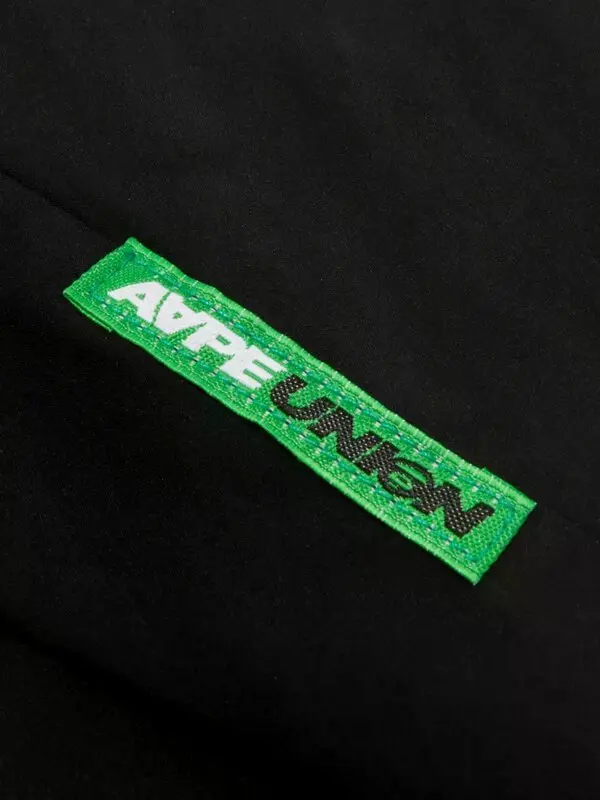 AAPE BY *A BATHING APE Logo-patch Shorts - Black
