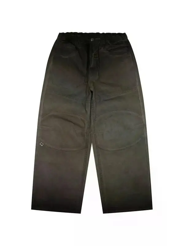 AAPE BY *A BATHING APE Logo-appliqué Wide-leg Trousers - Grey