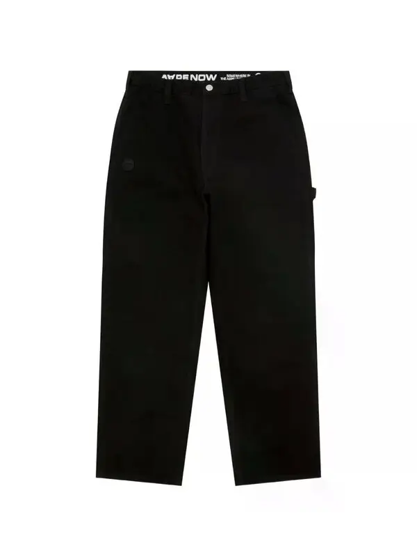 AAPE BY *A BATHING APE Logo Detail Wide-leg Trousers