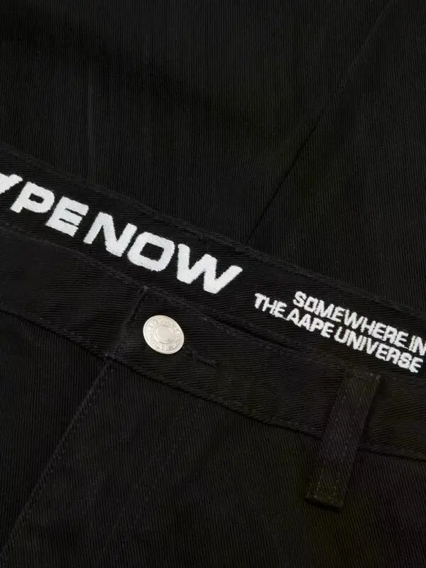 AAPE BY *A BATHING APE Logo Detail Wide-leg Trousers