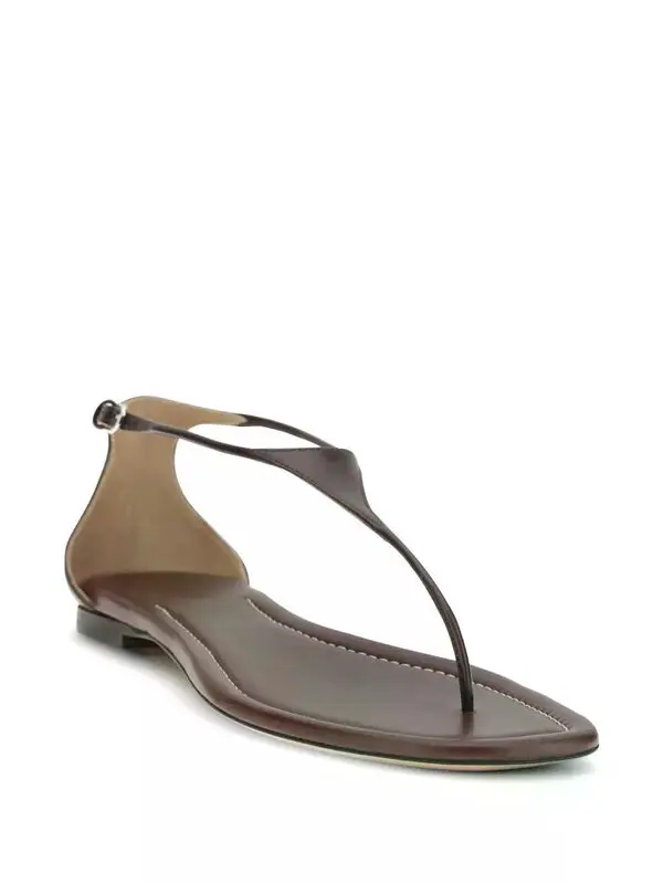 FRANCESCO RUSSO T-strap Square-toe Sandals