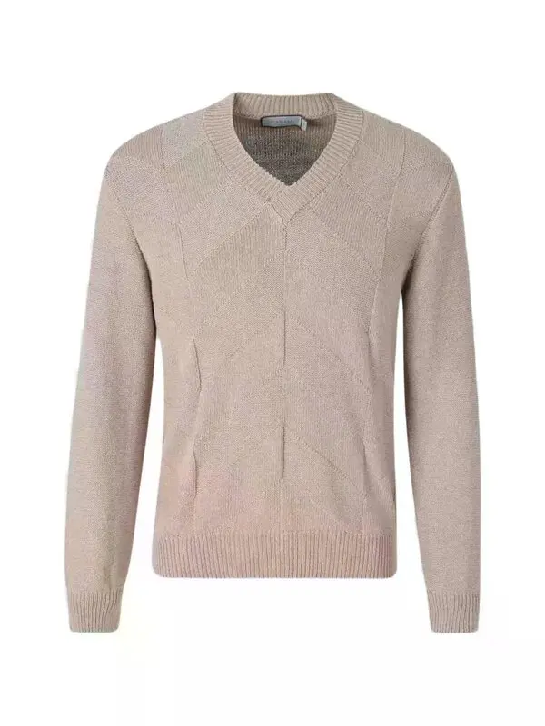Canali V-neck Chevron Sweater