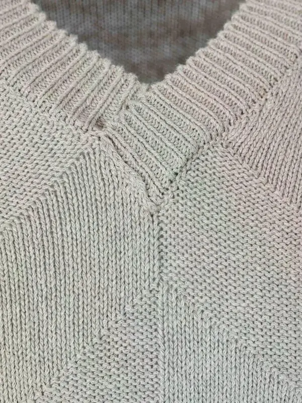 Canali V-neck Chevron Sweater