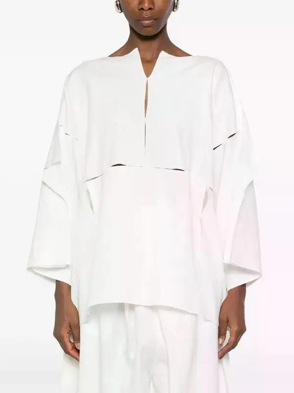 NICCOLO PAQUALETTI Panello V-neck Top