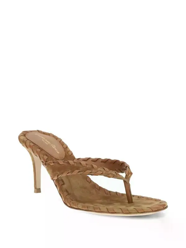 GIANVITO ROSSI Braided-strap Thong Sandals