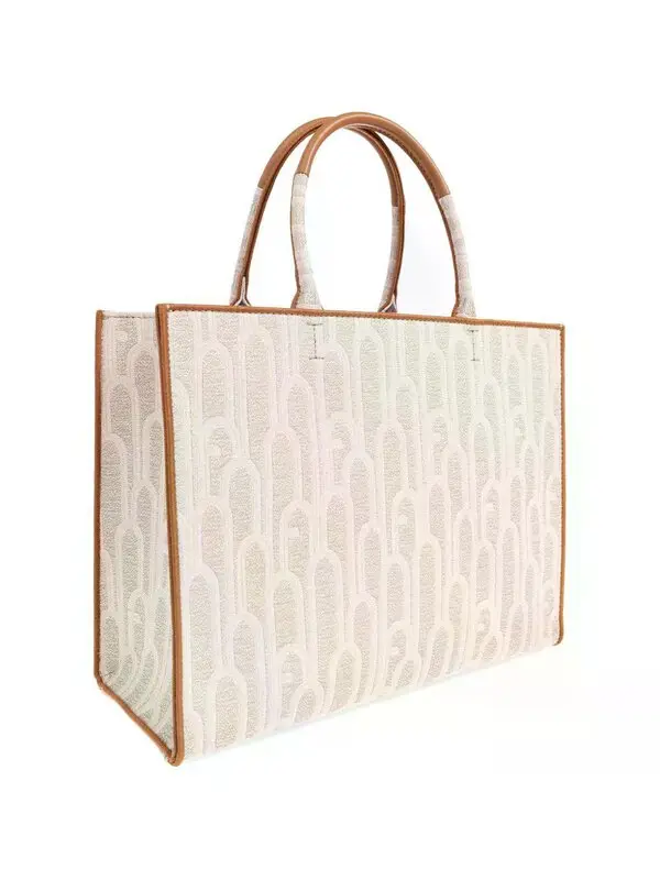 Furla Patterned Tote Bag - Neutrals