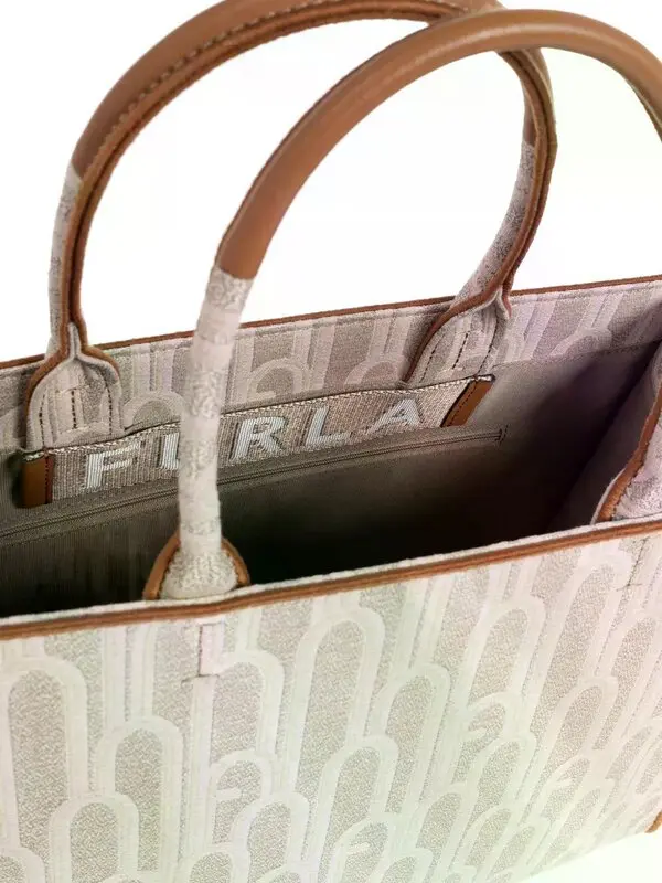 Furla Patterned Tote Bag - Neutrals