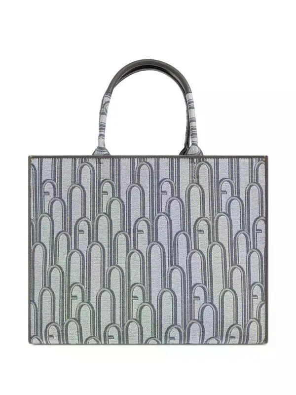 Furla Patterned Tote Bag - Grey