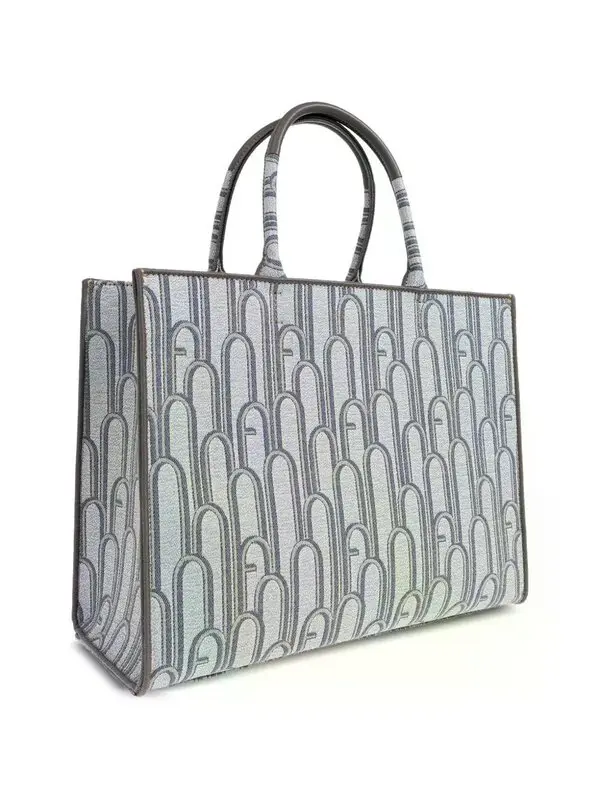 Furla Patterned Tote Bag - Grey