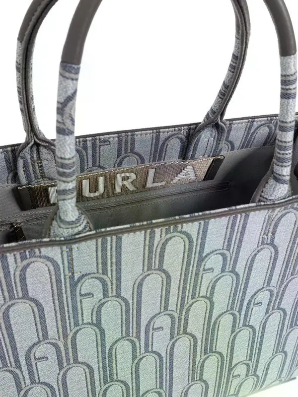 Furla Patterned Tote Bag - Grey