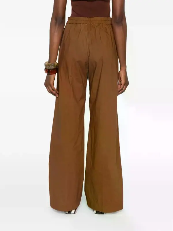 FORTE_FORTE Elasticated-waistband Trousers - Brown