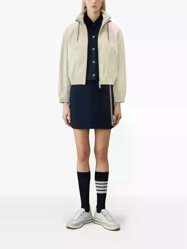 Thom Browne Pique Wrap Skirt With Rwb Trim