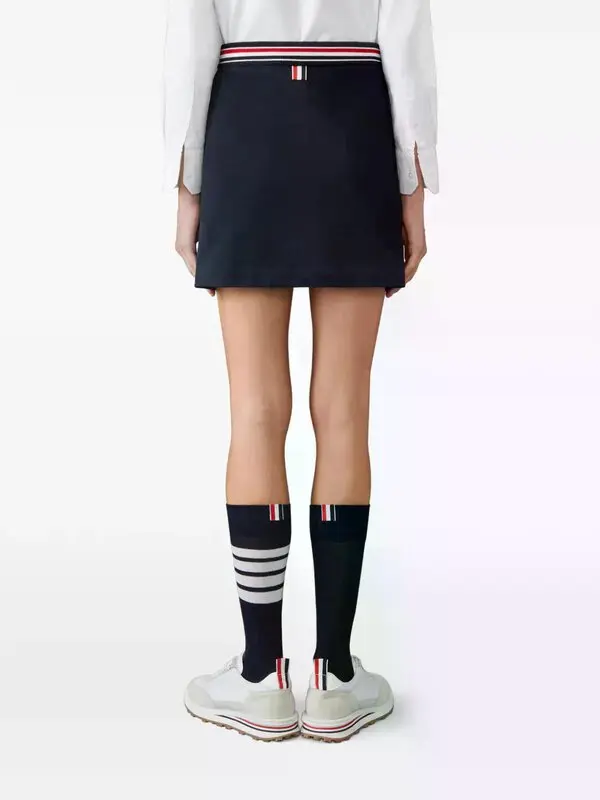 Thom Browne Pique Wrap Skirt With Rwb Trim