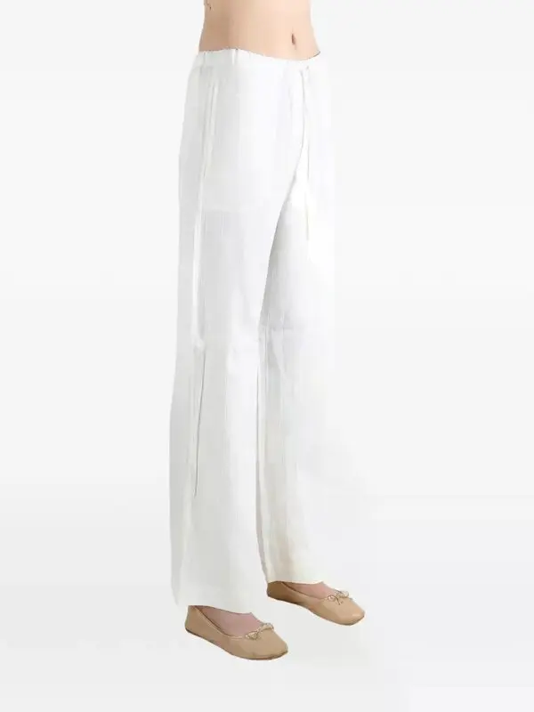 TOTEME Drawstring Trousers - White