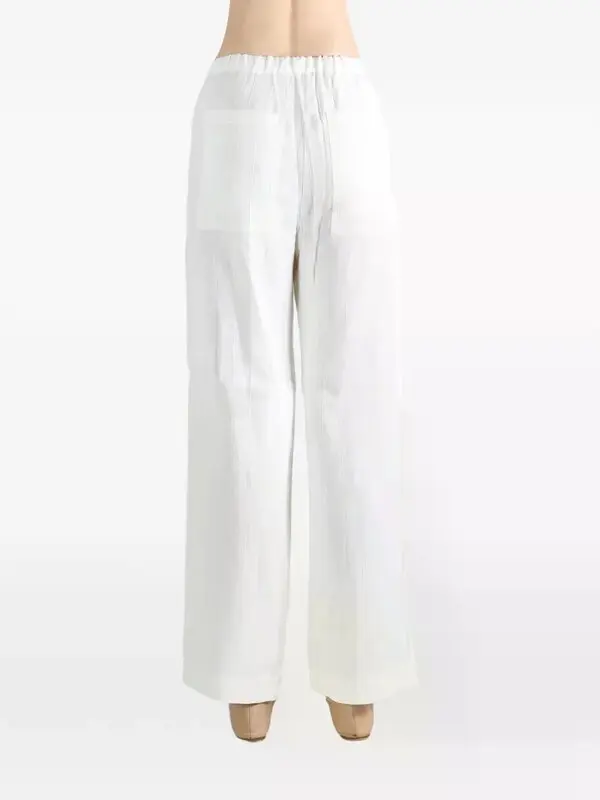 TOTEME Drawstring Trousers - White