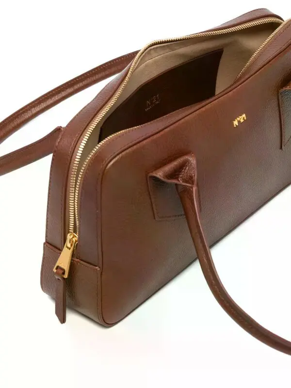 N°21 Malibu Grained Shoulder Bag - Brown