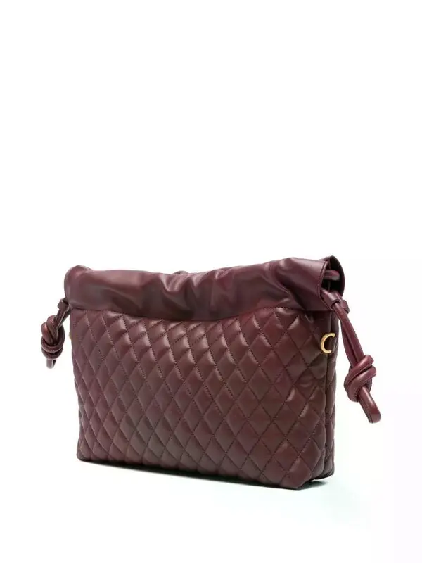 N°21 Eva Quilted Knot Clutch - Red