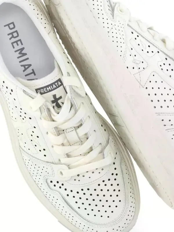 Premiata Quinnd 8251 Perforated Sneakers - Neutrals