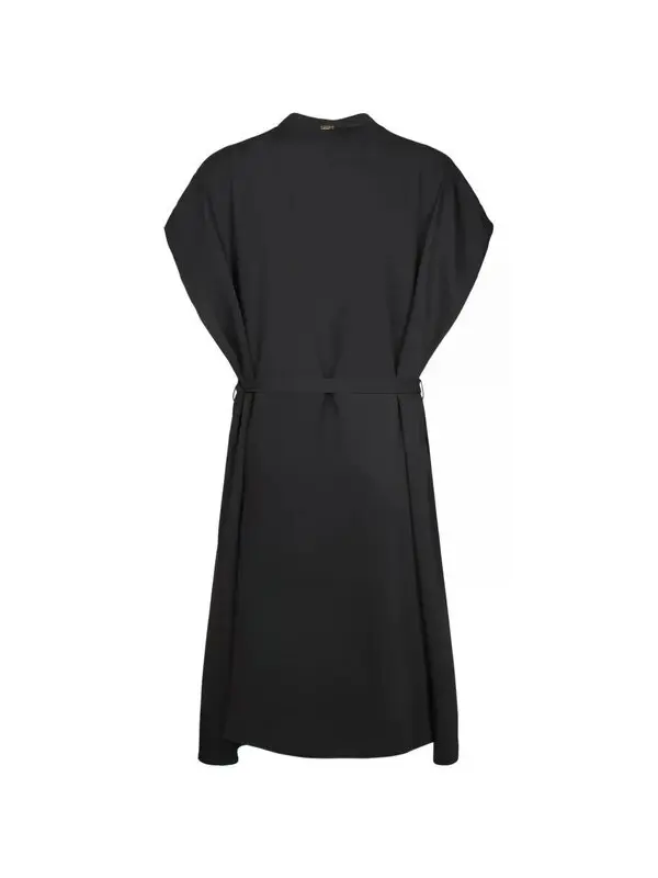 Herno Belted Midi Dress - Black